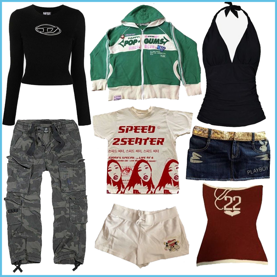 Vintage Italian Y2K Womenswear And Branded Vintage Wholesale Clothing
